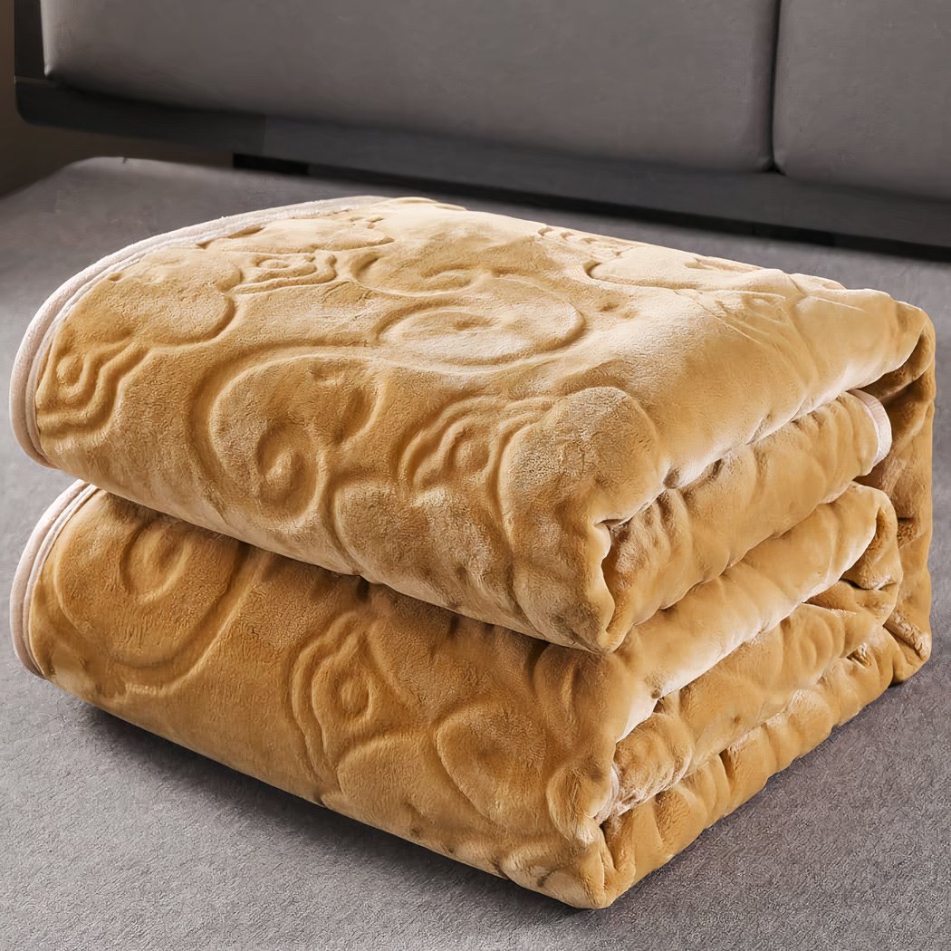 Couverture chaude en polaire avec fleurs • Mille et une couverture