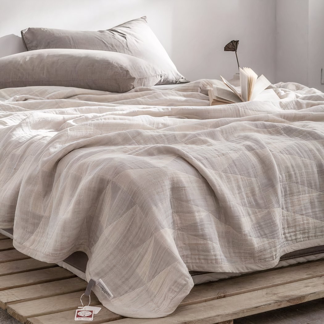 Couverture claire en coton • Mille et une couverture