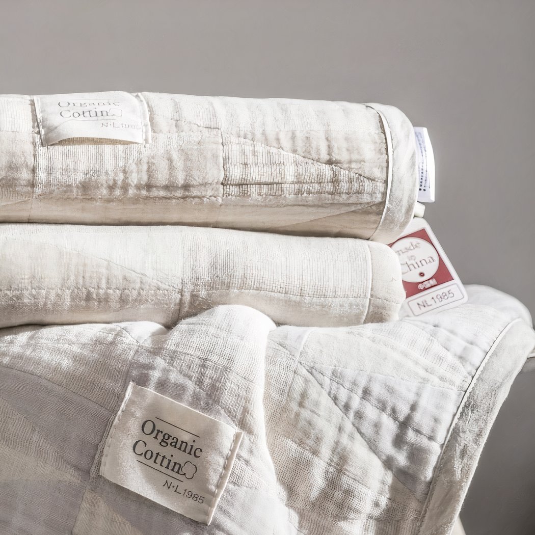 Couverture claire en coton • Mille et une couverture