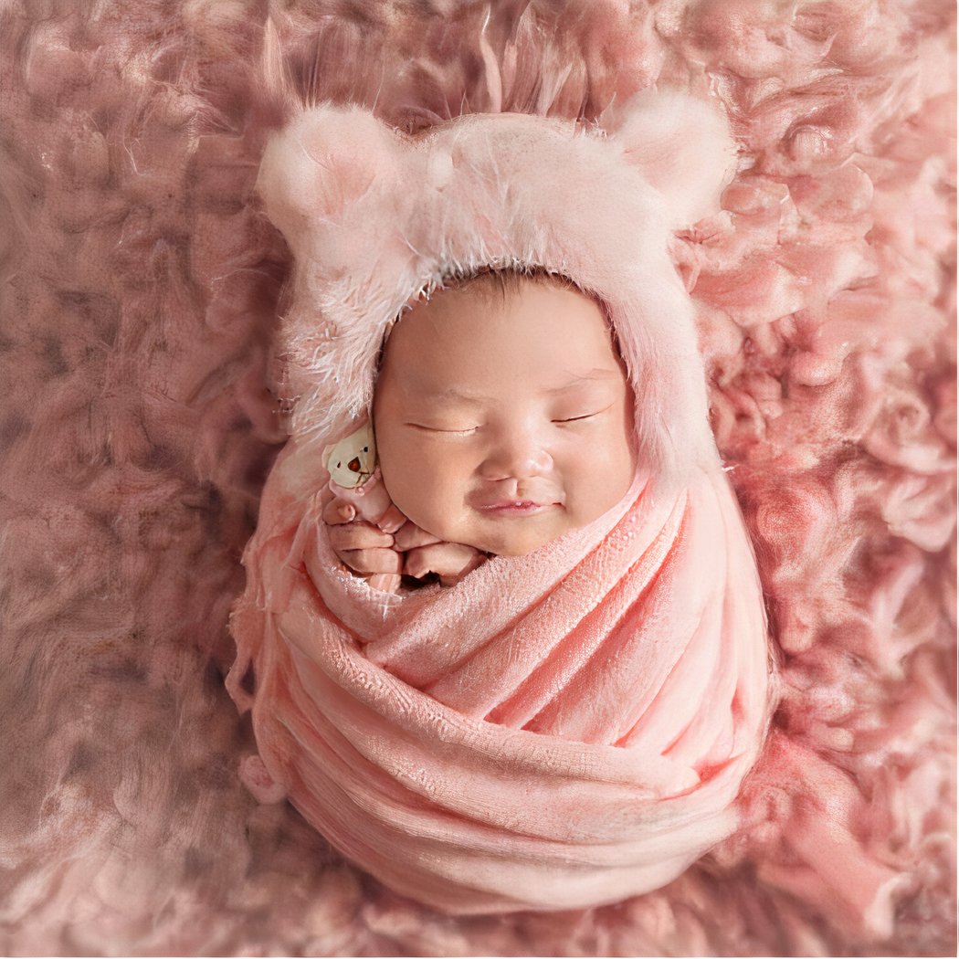 Couverture pour bébé en laine et coton • Mille et une couverture