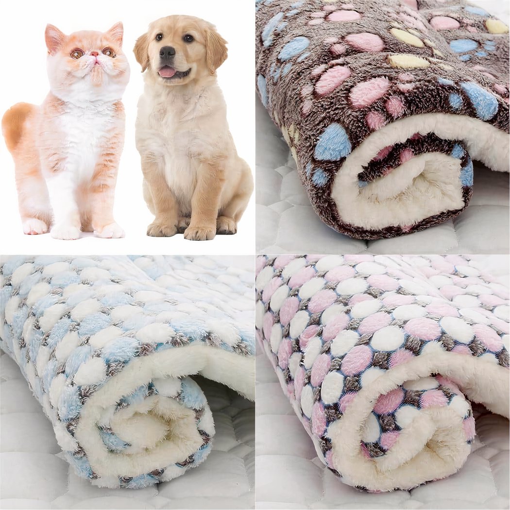 Couverture polaire épaisse et chaude à motif