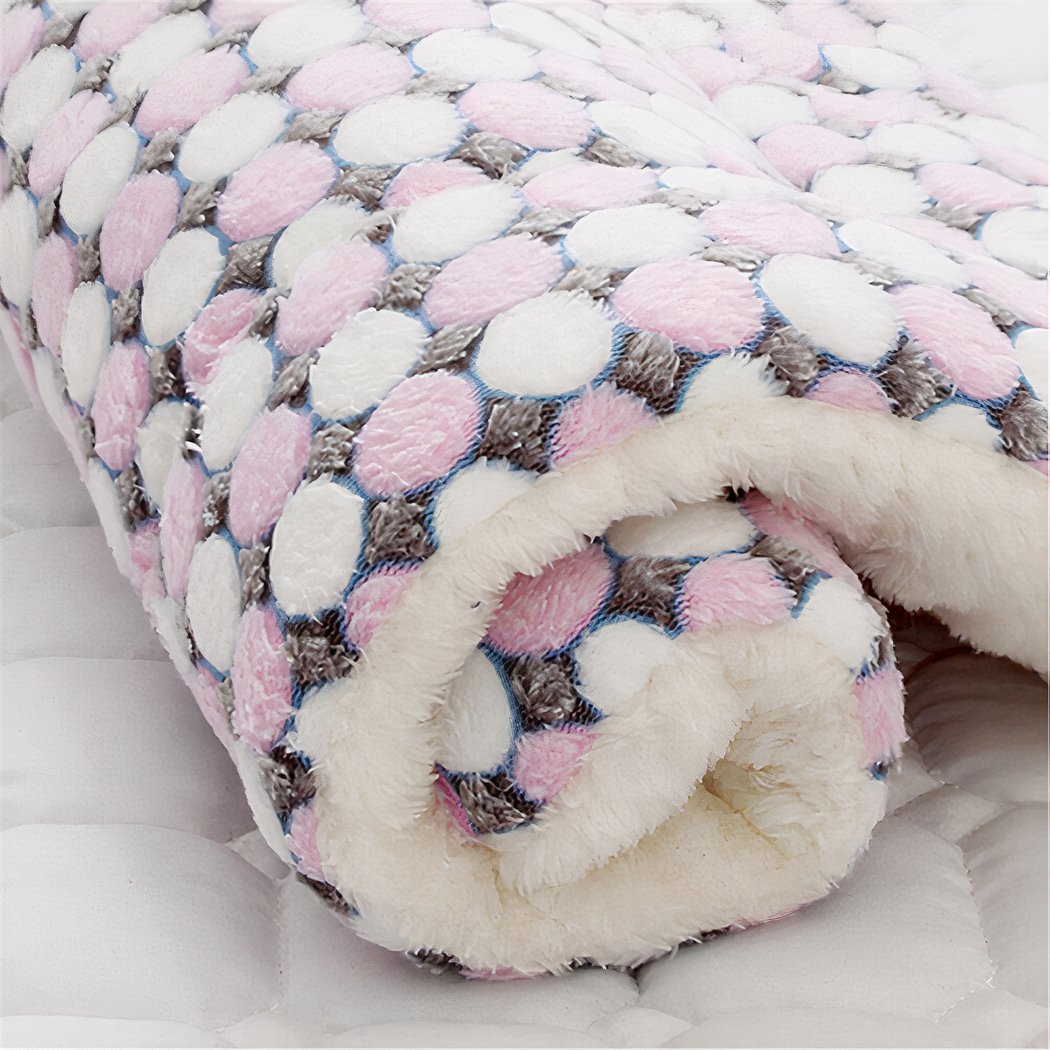 Couverture polaire épaisse et chaude à motif