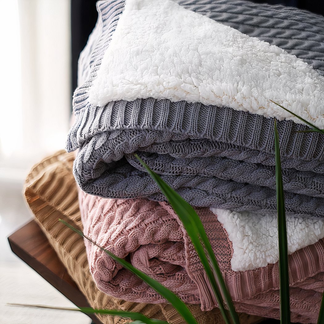 Couverture pondérée double couche en velours doux et portable • Mille ...