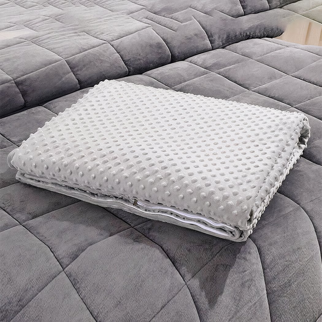 Couverture pondérée en velours avec bulles • Mille et une couverture