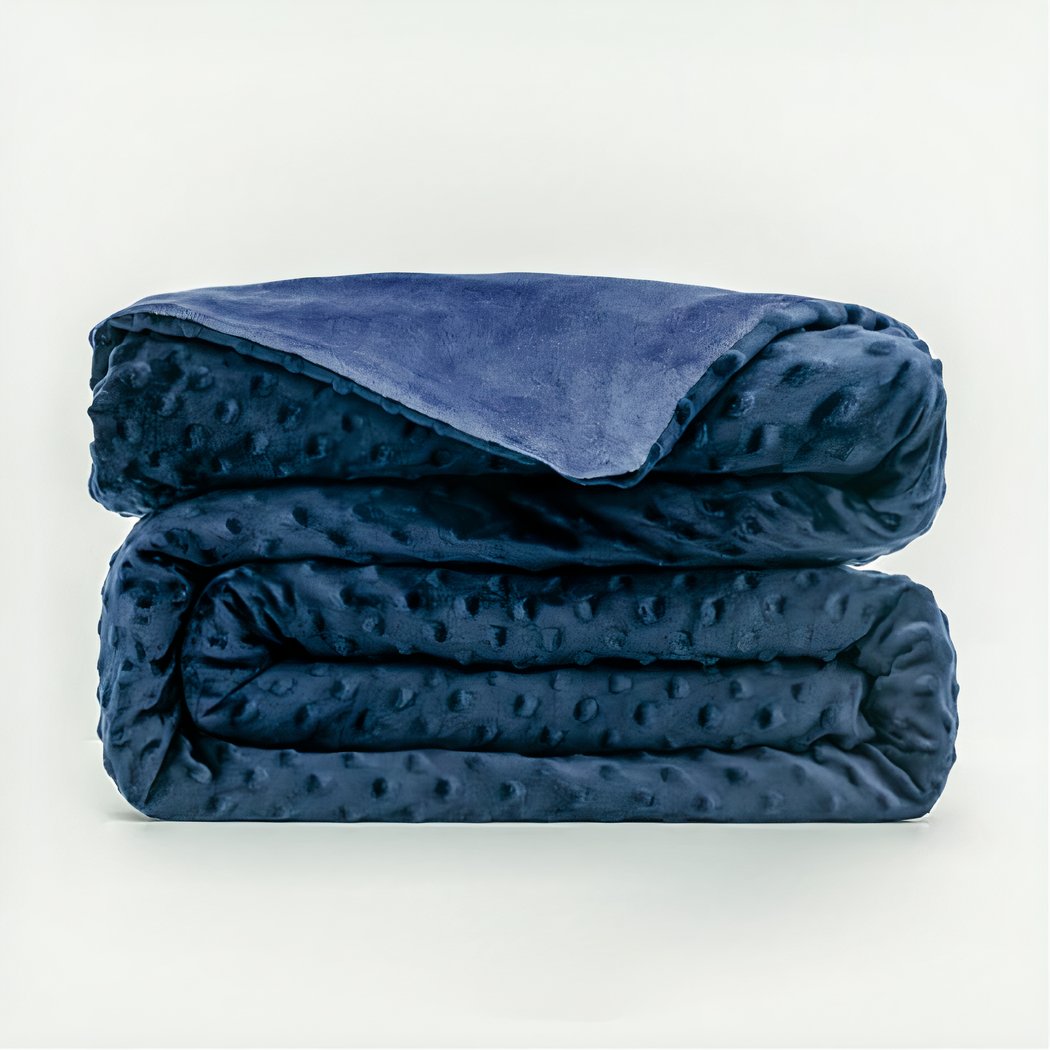 Couverture pondérée en velours avec bulles • Mille et une couverture