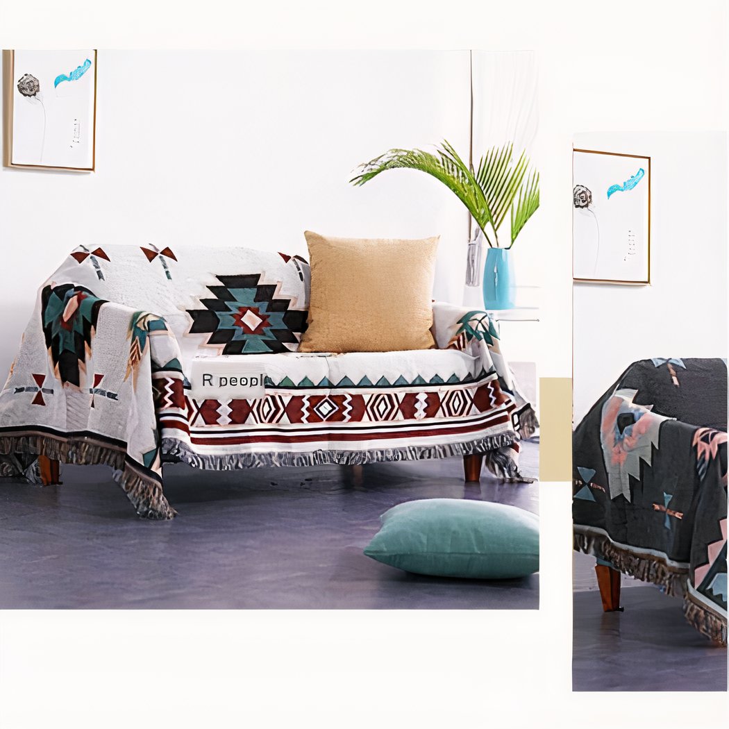 Couverture douce style Aztec • Mille et une couverture