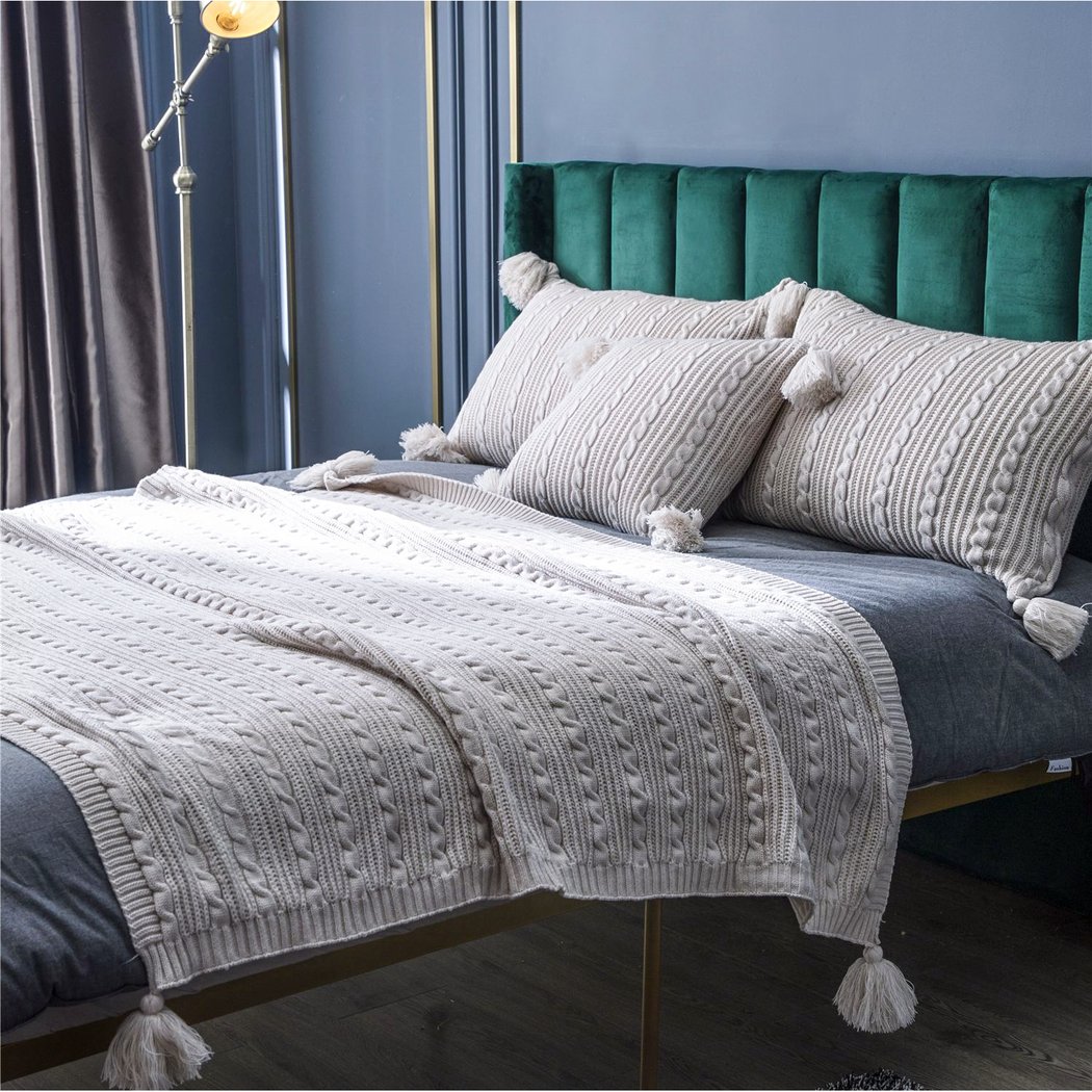 Couverture de lit style nordique douce et chaude • Mille et une couverture