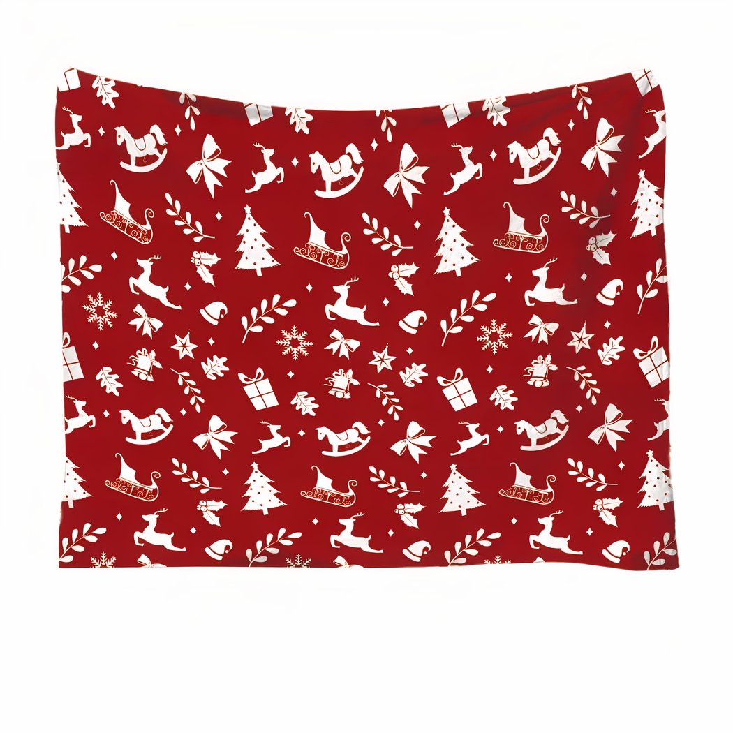 Plaid de Noël Doux avec Imprimé de Noël • Mille et une couverture